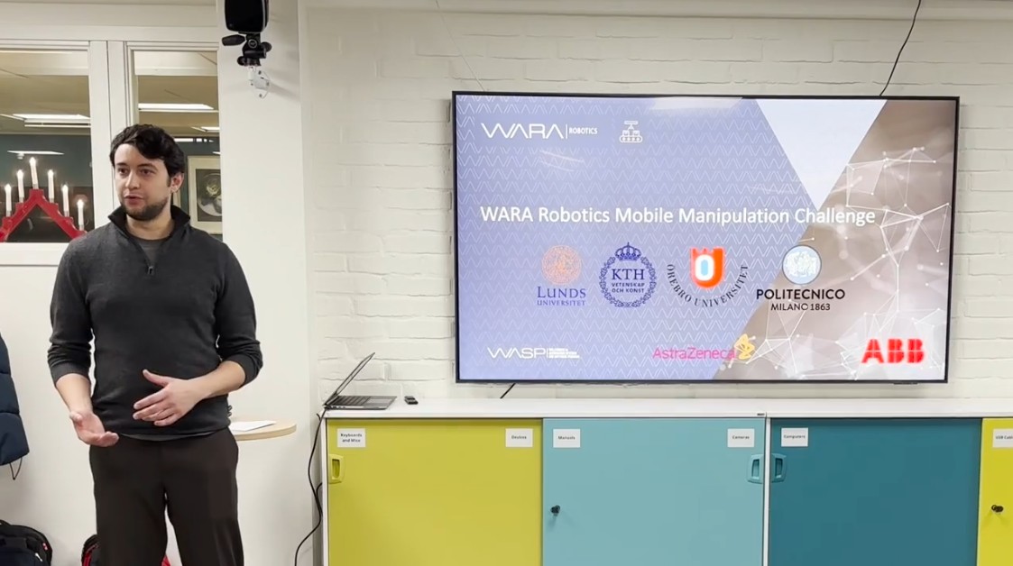 PhD students challenged by the industry at WARA Robotics Challenge | WASP